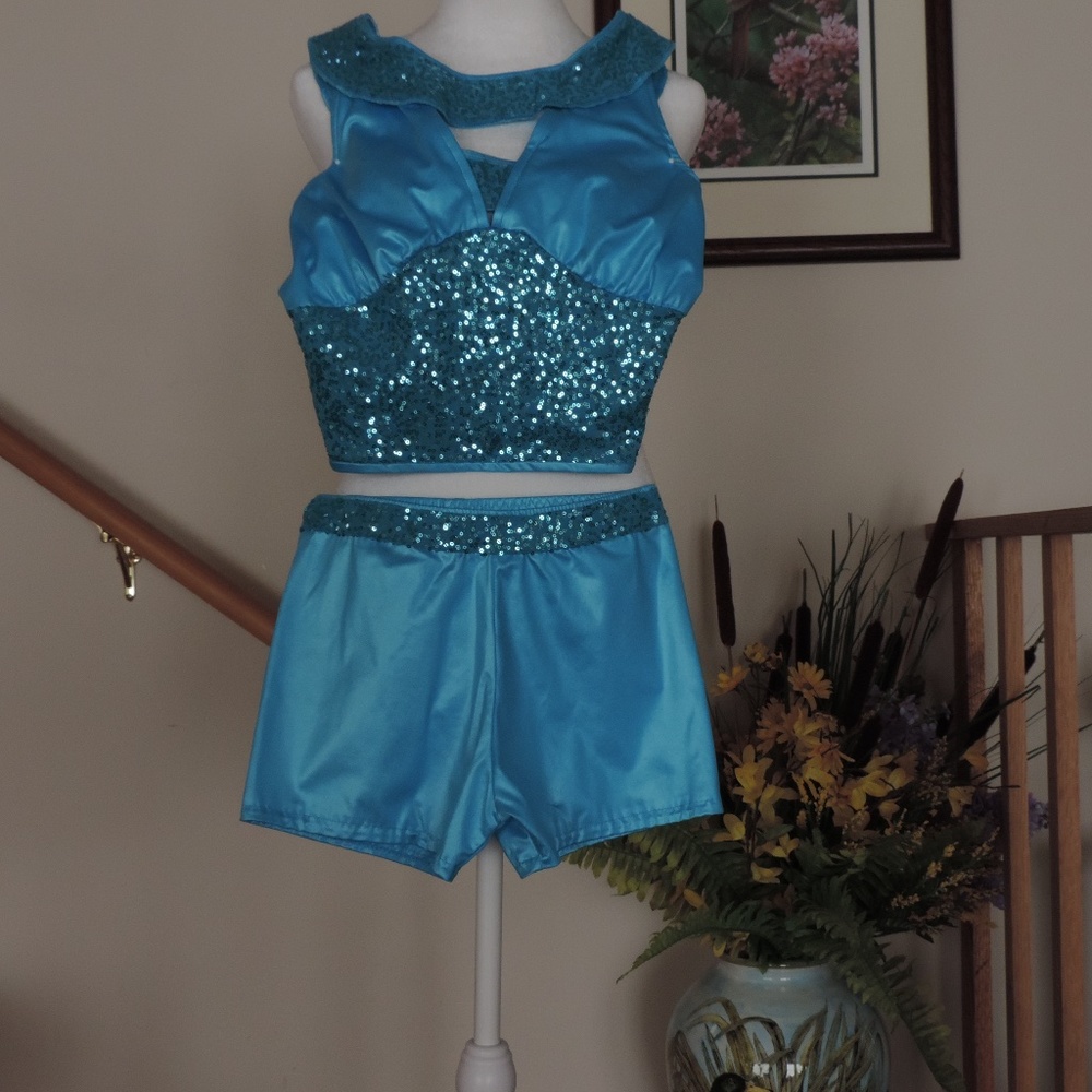 Dance Costume Baton Twirling Costume - Gem